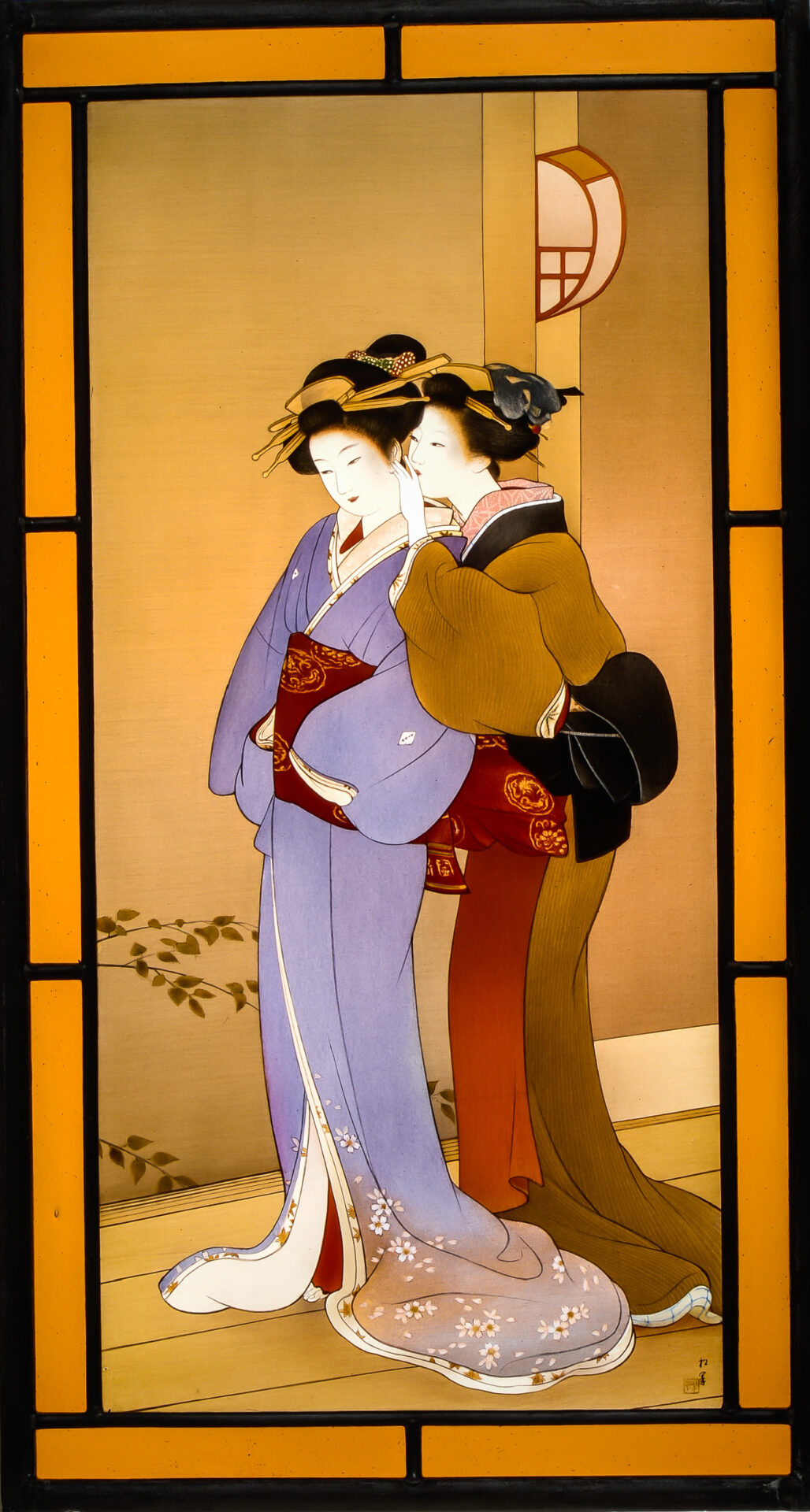 美人画 上村松園 春芳 | Stained Glass Works