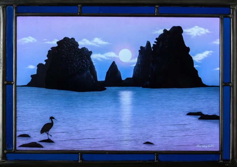 伊豆鞍掛岩に月の道 | Stained Glass Works